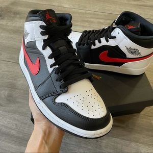 Jordan | Shoes | Air Jordan Mid Red Panda Mens | Poshmark